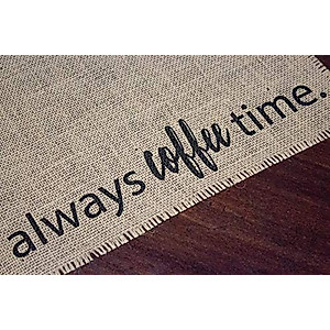 Coffee Maker Mat - The ORIGINAL Burlap Placemat for your Keurig - Made in the USA