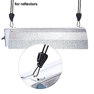 VIPARSPECTRA 6 Pair of 1/8 inch Heavy Duty Adjustable Grow Light Rope Hanger for Grow Light Fixtures & Gardening, 150lb Capacity