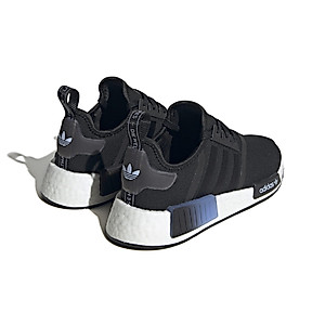 adidas Women's NMD_R1 Sneaker, Black/White/Blue Dawn, 6.5