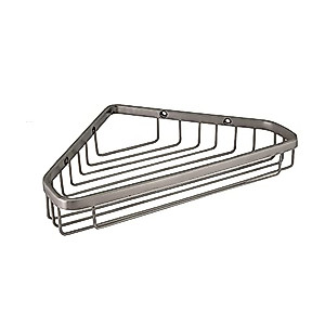 Design House 588921-SS 9.5 inch Modern Wall Mounted Stainless Steel Corner Shower Basket