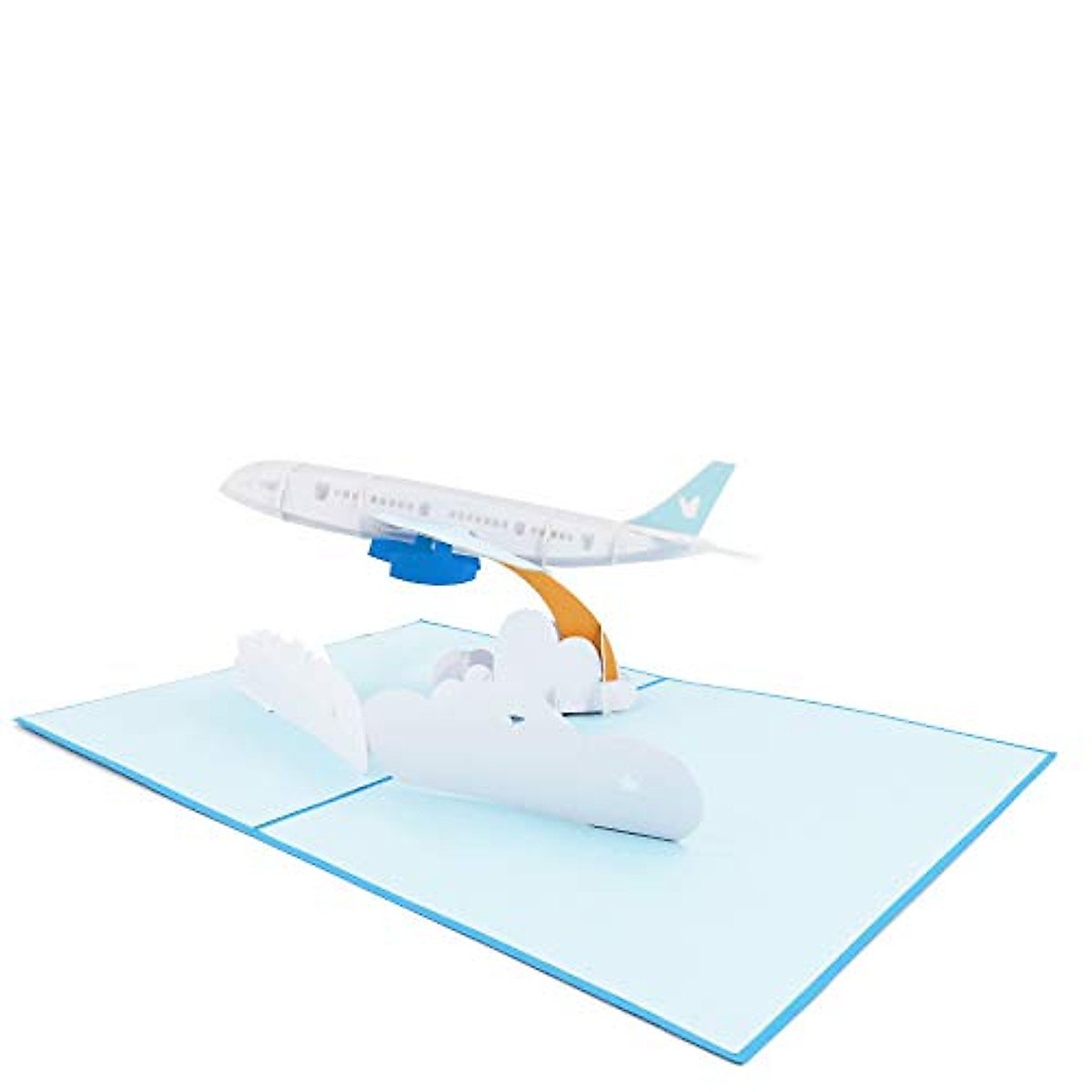 POP CARD EXPRESS Jet Airplane Pop Up Card - Birthday Card, Graduation Card, Congratulations Card, Retirement Card, Work Anniversary Card, Fathers Day (Jet Airplane Pop Up Card)