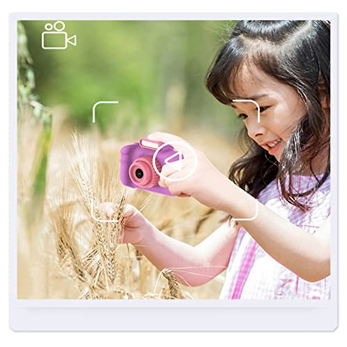 TOUMENY 4800 W Front and Rear Dual-Camera 1080P Hd Digital Camera for Children, Video and Games, with Flashlight