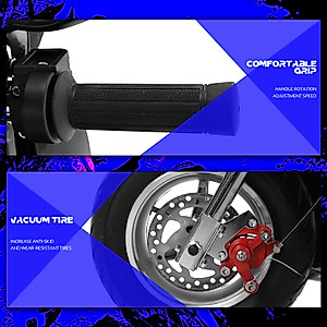 Mini Gas Motorbike-2-Stroke 49cc Gas Tank Mini MotorcycleHigh Brightness Dual Headlights Rubber Handlebar 1.25L Gas Tank Mini Motorcycle Strong Power 170 lbs Mini Bike Motorcycle (black)[Fast Arrival]