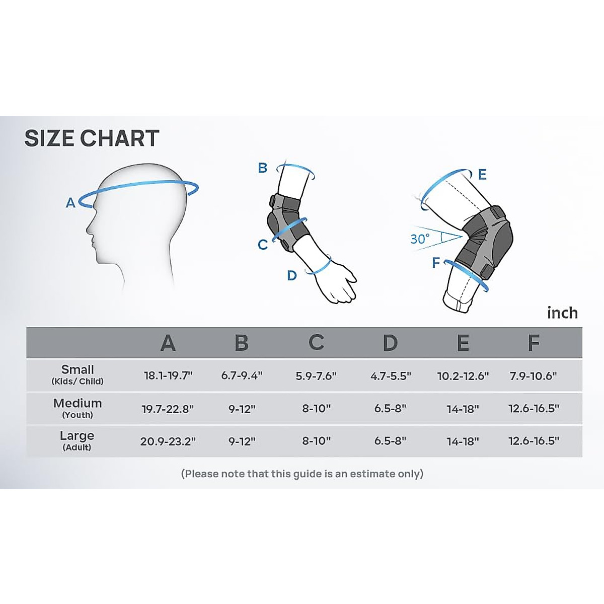 JBM Child & Adults Rider Series Protection Gear Set for Multi Sports Scooter, Skateboarding, Roller Skating, Protection for Beginner to Advanced, Helmet, Knee and Elbow Pads with Wrist Guards