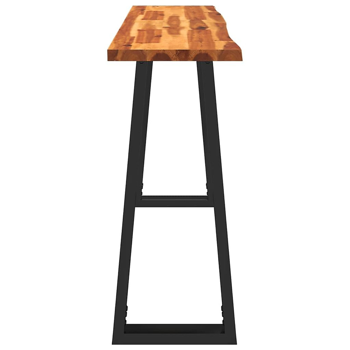 loibinfen Wood Live Edge Console Table, Narrow Entryway Foyer Table, Rustic Hallway Accent Table for Living Room, Entrance, 6.7"x15.7"x31.5" Solid Wood Acacia