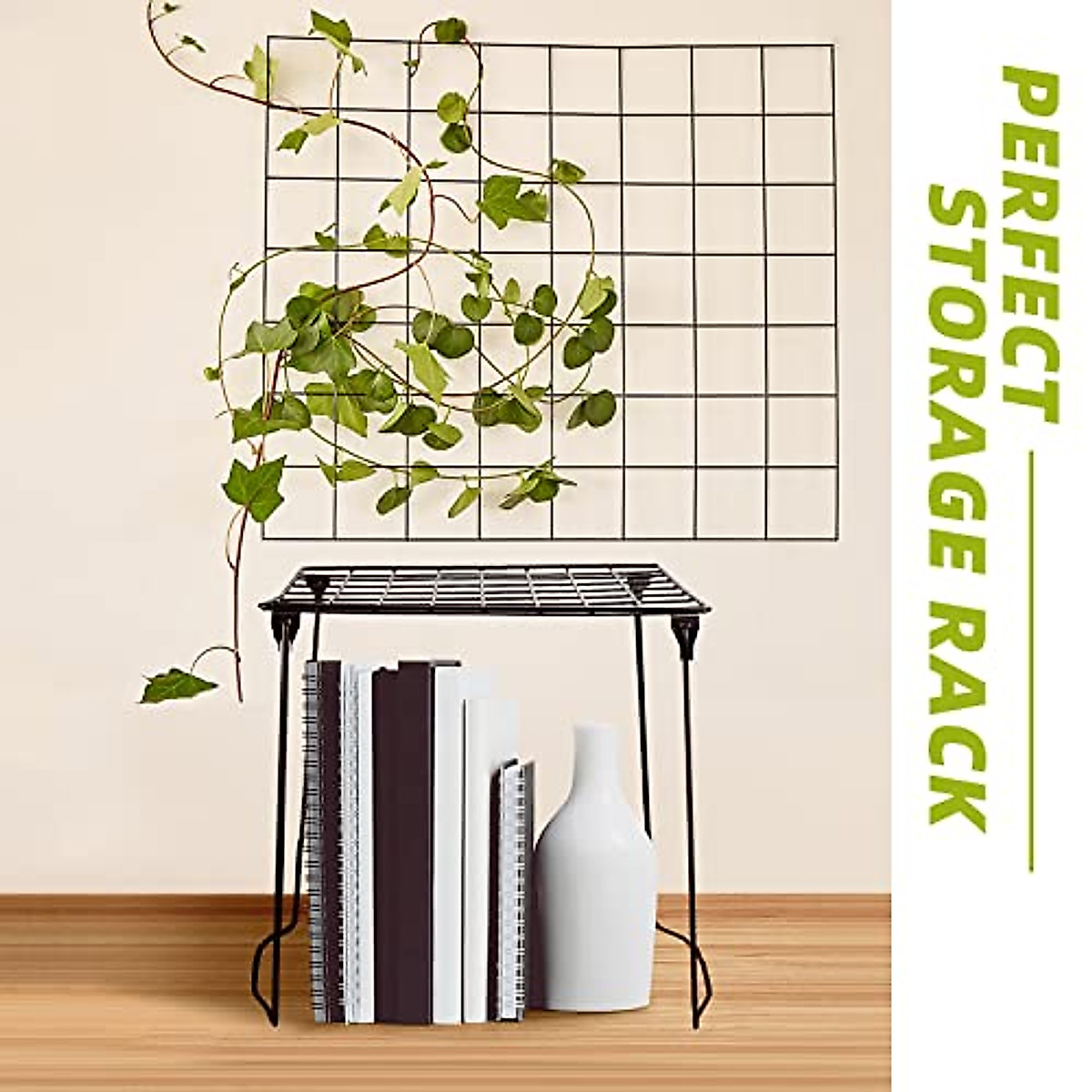 2 Pcs Locker Shelf, 12" Stackable Locker Shelves for School Lockers Office Locker Organizer Suitable for School, Office, Bathroom