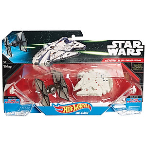 Hot Wheels Star Wars: The Force Awakens First Order TIE Fighter vs. Millennium Falcon Starship 2-Pack