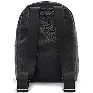 DKNY Women's Abby Backpack Bag, Black/Silver, Large
