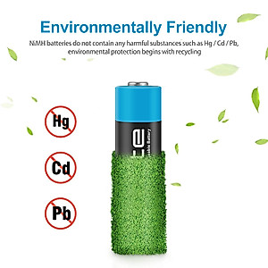 Exmate Rechargeable AAA Batteries, 1000mAh 1.2V Ni-MH High Capacity AAA Rechargeable Battery with Box (16 Count)