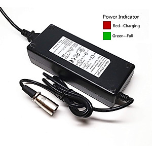 Yustda 24V 4A Battery Charger for Golden Companion I (GC240) / II 3-Wheel (GC340) / II 4-Wheel (GC440) / Compass Sport (GP605SS/GP605CC)