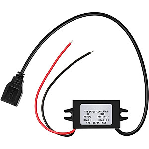 Weewooday 12v to 5v Dc Converter Buck Module USB Output Power Adapter Dc Car Power Converter Regulator(1 Piece)