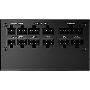 MSI MPG A750GF Gaming Power Supply - Full Modular - 80 PLUS Gold Certified 750W - 100% Japanese 105°C Capacitors - Compact Size - ATX PSU