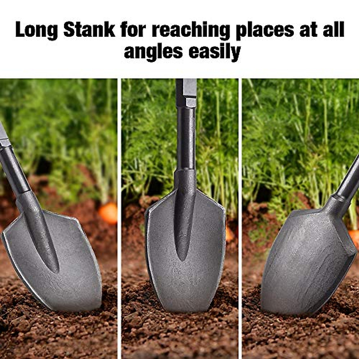 Yescom Clay Spade Chisel Shovel Scoop Bit for 1-1/8" Hex Shank Electric Demolition Jack Hammer Garden Lawn