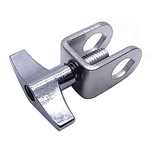 TUOREN Cowbell Mount L-Rod Attachment 9.5mm Diameter Percussion Mount Rod Cowbell Mounting Arm Perfect for Drummer Drum Hardware