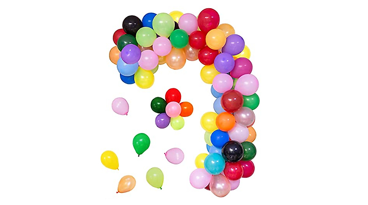 200pcs Rainbow Balloons - Perfect Party Decorations