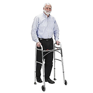 Drive Medical RTL100017 Walker Wheel Ski Glides, Gray