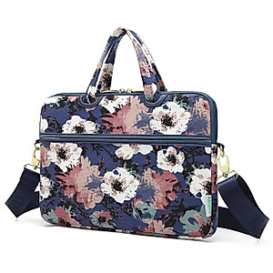 kayond Watercolor orchid Patten water resistant Laptop Shoulder Messenger Bag Case Sleeve for 14 Inch 14.1 Inch Laptop,Laptop Briefcase