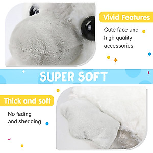 Houwsbaby 12'' LED Light Up Penguin Stuffed Animal Plush Toy for Kids Night Light Glowing and Huggable Soft Plush Toy Present for Kids Baby Boys Girls Birthday Festival Christmas