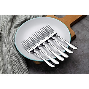Aebeky 12-Piece Stainless Steel Dessert Forks,Salad Forks Set,6.7-Inch