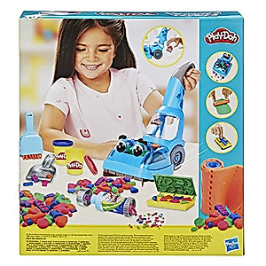 Play-Doh Zoom Vacuum and Cleanup Toy, Kids Cleaner with 5 Cans