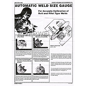 RIVERWELD Automatic Weld Size Fillet Weld Butt Weld Welding Gauge Stainless Steel Inch Inspection Gauge