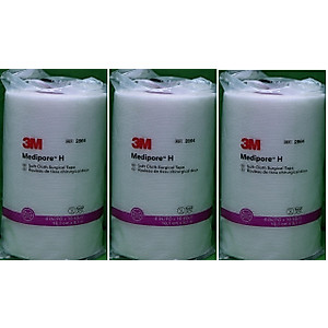 3M Medipore H Soft Cloth Surgical Tape - 4" wide by 10 yards (3 Rolls)