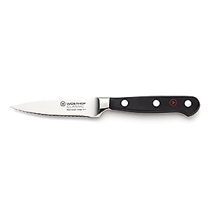 Wüsthof Classic Paring Knife, 3.5-Inch, Serrated