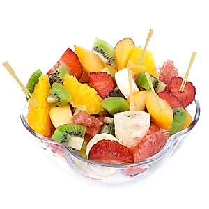 Jovitec 220 Pcs Mini Bamboo Forks 3.5 Inch Cocktail Forks Disposable Appetizer Forks Wooden Forks Fruit Appetizer Forks for Party Charcuterie Food Accessories