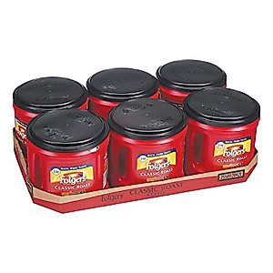 Folgers 20421Ct Coffee, Classic Roast, Ground, 30.5 Oz Canister, 6/Carton