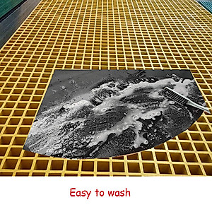 F-arrow Fireproof Chimineas Mat for Deck,Protection Grill & Patio Fire Pit Pad Hearth Rug, Fireproof Mat, Deck Protector for Wood Burning Fire Pit, Gas Fire Pit, Charcoal Grill (30 Inch)