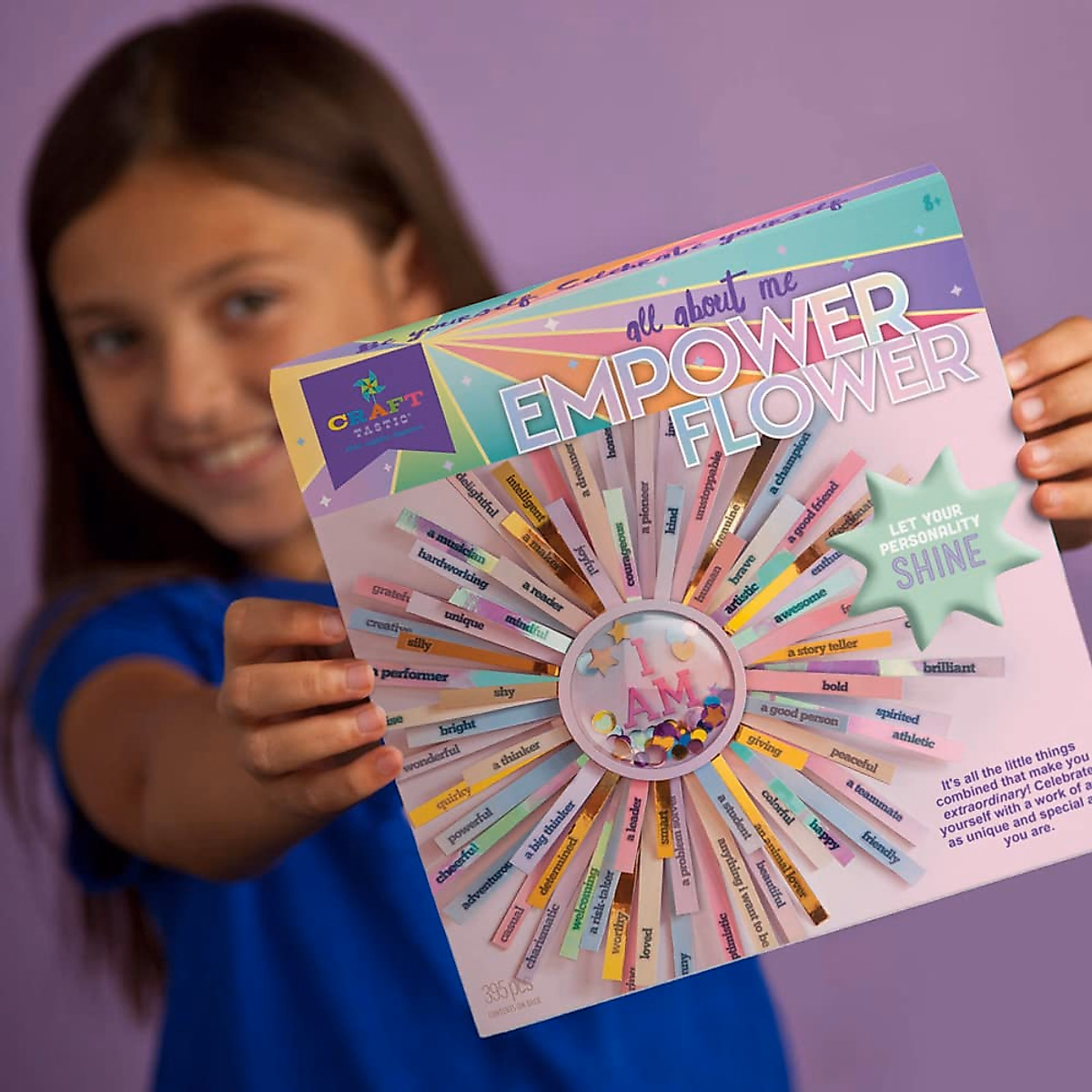 Craft-tastic – Empower Flower – DIY Arts & Crafts Kit – Creative & Fun Project to Encourage Self-Expression, Build Self-Esteem & Create Confidence in Kids, Tween & Teens