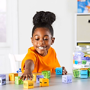 hand2mind Multiple Representation Dice, Large Foam Dice for Classroom, Subitizing Dice, Math Manipulatives Kindergarten, Educational Toys for Elementary Kids, Math Learning Tools (Set of 16)