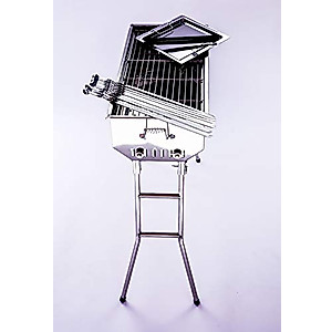Stainless Steel Charcoal Grill Kebab BBQ Portable Mangal