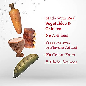 DreamBone Holiday Favorites, 4 Count, Made with Real Chicken, Rawhide-Free Chews for Dogs