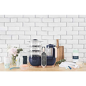 BabyMoov Duo Meal Station, 6 in 1 Touchscreen Baby Food Processor with Steamer | Multi-Speed Blender | Warmer | Puree | Defrosts | Sterilize | 500W Capacity Bundled with HogoR Organic Baby Food Maker Cookbook