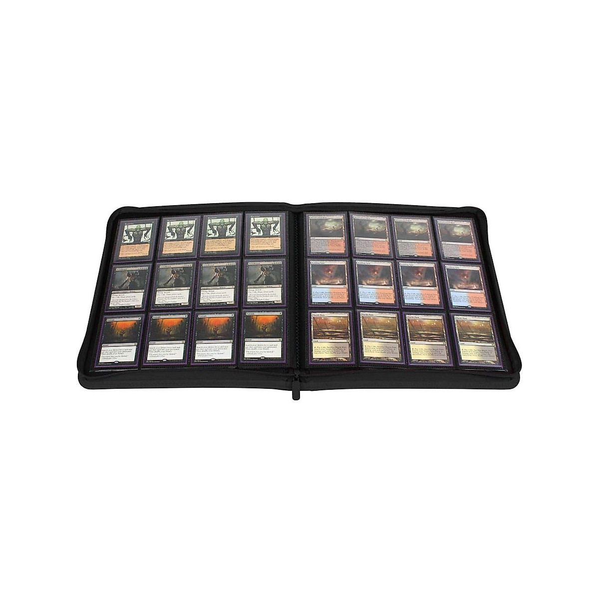 BCW Gaming 12-Pocket Z-Folio LX Trading Card Albums, Black