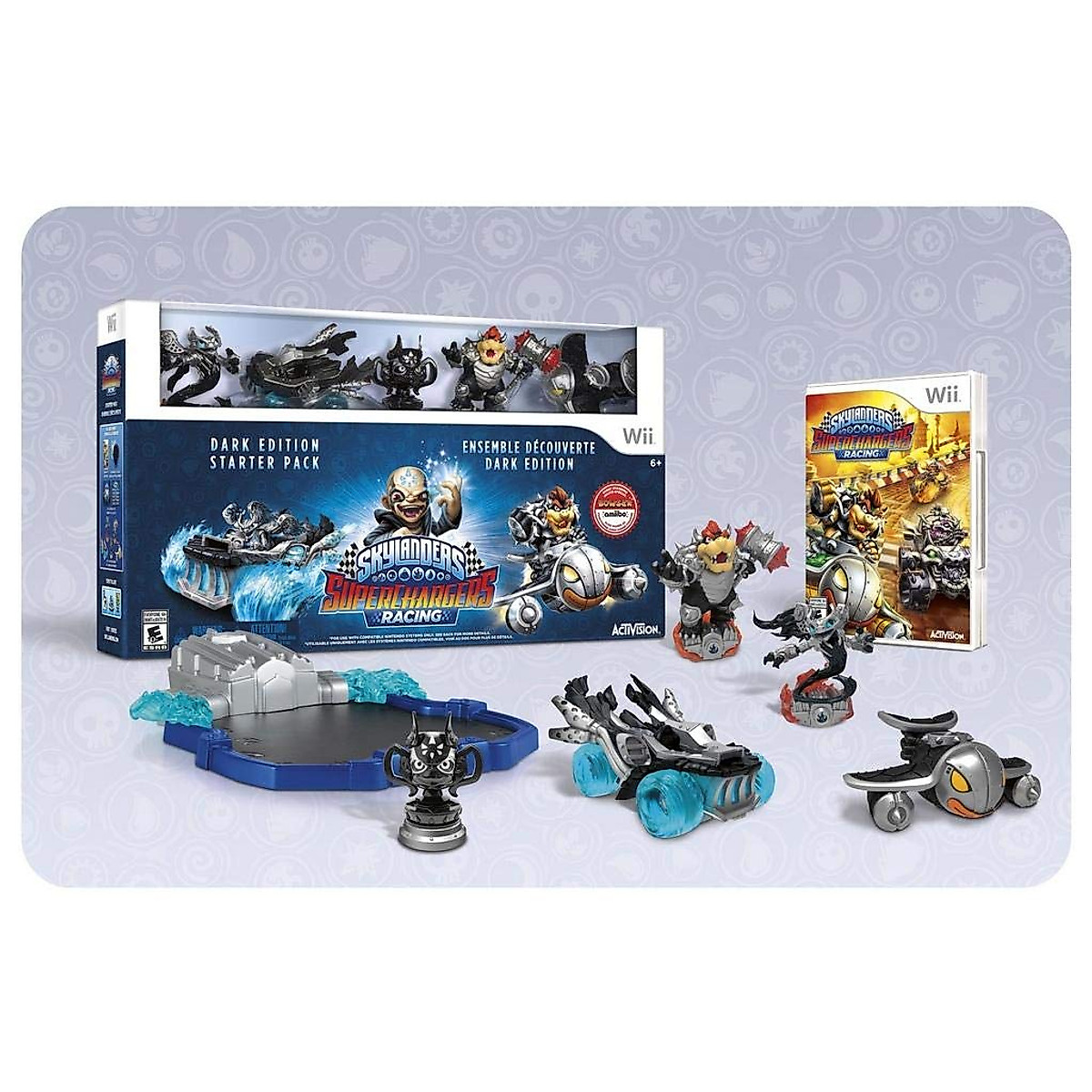 Skylanders SuperChargers Dark Edition with Exclusive Dark Bowser Amiibo for Nintendo Wii