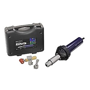 Weldy 1600W Professional Hot Air Equipment Hot Blast Torch Overlap Air Welding Gun Welder Pistol Tool Hot Air Gun, 120V and Flat Nozzle, Perfect for Welding Tpo Roofing Membrane, DIY Tool
