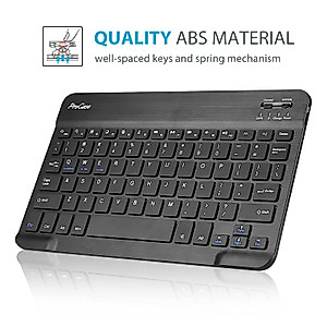 ProCase Case with Keyboard for iPad 10th Generation 10.9 inch 2022, PU Leather Case with Magnetically Detachable Wireless Keyboard for iPad 10th Gen A2696 A2757 A2777-Black