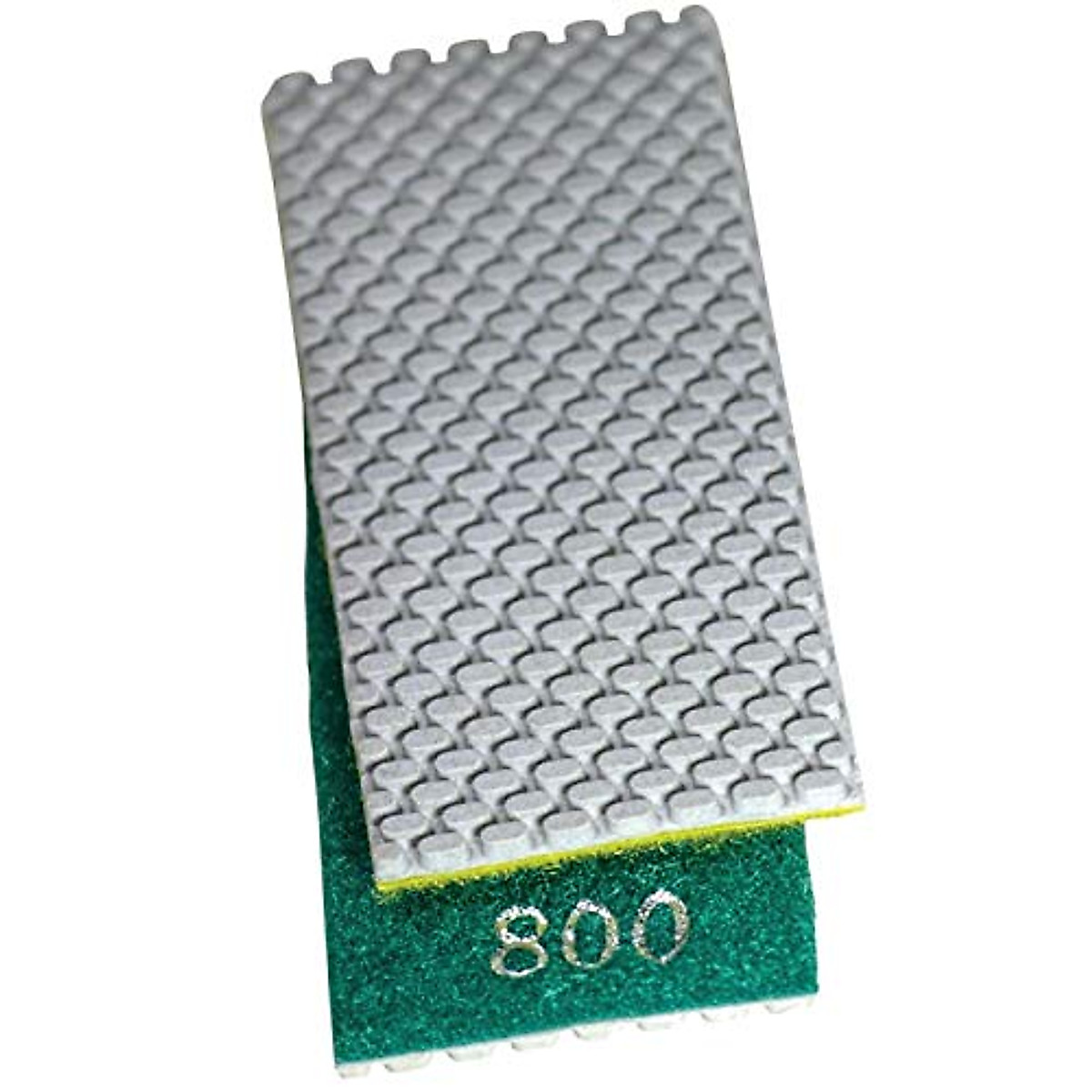 Stadea HPW110H Diamond Hand Polishing Pads Flexible for Concrete Glass Marble Stone Polishing, 7 Pads 1 Backing Pad Set