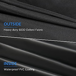 Kingling Generator Cover - Generator Covers Heavy Duty 600D Waterproof for Most 5000-10000 Watt Universal Generator Covers - 32”L x 24”W x 24”H