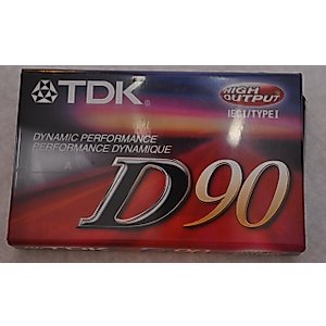 TDK D 90 audio cassette tape