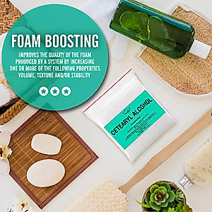 Artekas Innovation - Cetearyl Alcohol - for Homemade Cosmetics, Lipsticks, Body Butter Bars, Hand Lotions, Hair Conditioners, Shampoo – Thickening Agent, Emulsifier, Viscosity Regulator - 7.06 oz