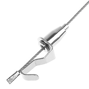 GRETD 10pcs Durable Exhibition Accessory Display Picture Hanging Easy Install Advertising Board Painting Hook (Color : Silver, Size : One size)