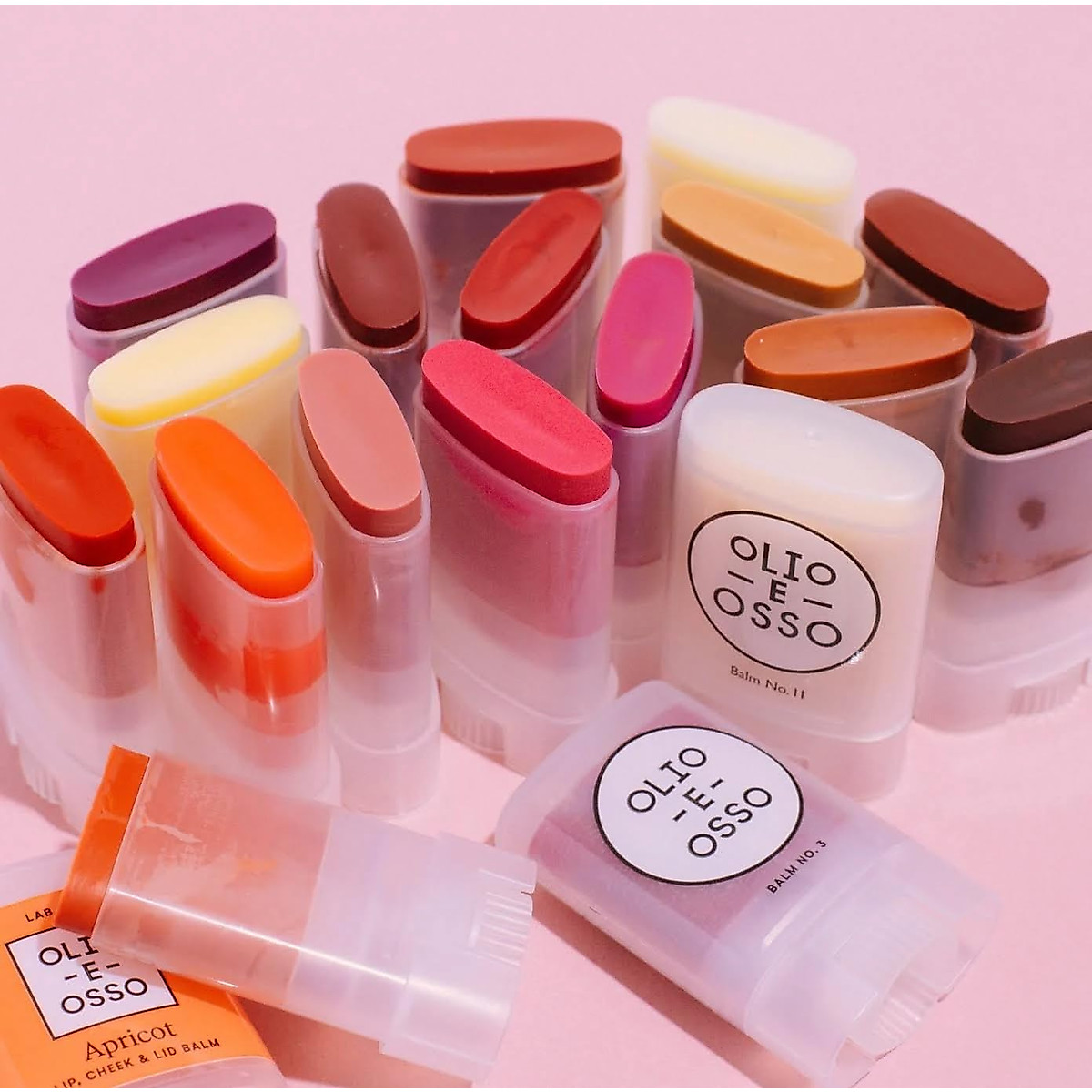 Olio E Osso - Natural Lip + Cheek Balm | Natural, Non-Toxic, Clean Beauty (No. 2 French Melon, 0.35 oz | 10 g)