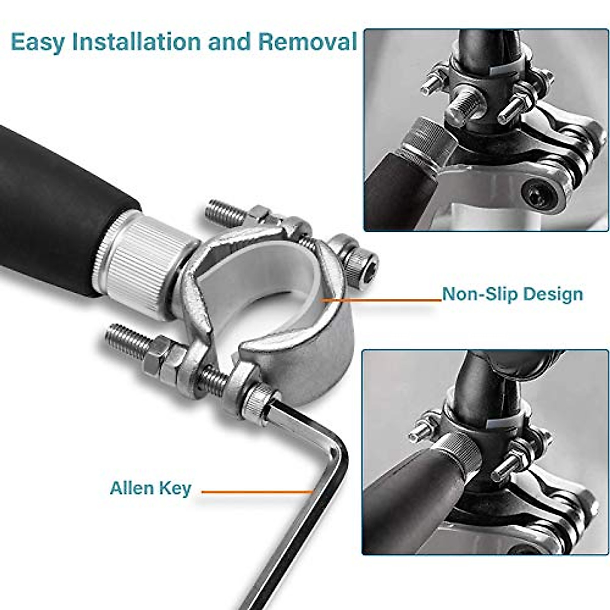 Unicam Retractable Bicycle Dog Leash, Hands Free Bike Leash for Pet Dogs, Safety Dog Bike Leash Fit for Outdoor Exercise, Dog Walking Essentials, Easy to be Installation and Removal.