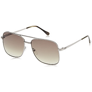 Lacoste L223S Aviator Sunglasses, Grey/Gradient Khaki, 60 mm
