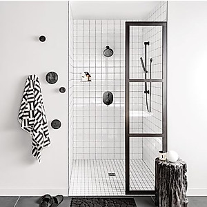 Moen Align Matte Black M-CORE 3-Series 2-Handle Shower Faucet Trim (Valve Required), UT3290BL
