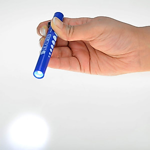 Dealmed Conventional Light Penlights – 6 Penlights with Pupil Gauge, White Penlight Flashlights, Perfect for First Aid Kits