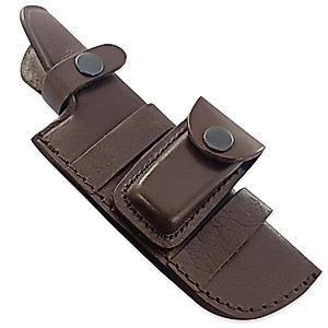 Heritage Knives Fixed Blade Hunting knife Tracker Custom Handmade Damascus Steel 10 Inches Tracker Knife - Perfect Grip Black Micarta Handle outdoor comping hunting